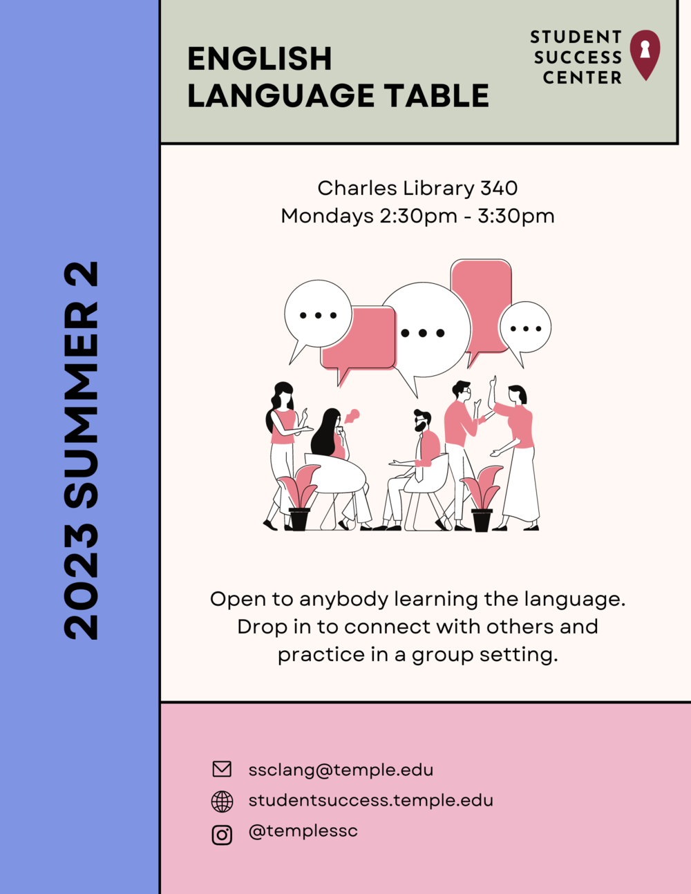 Language Tables | Temple University Student Success Center